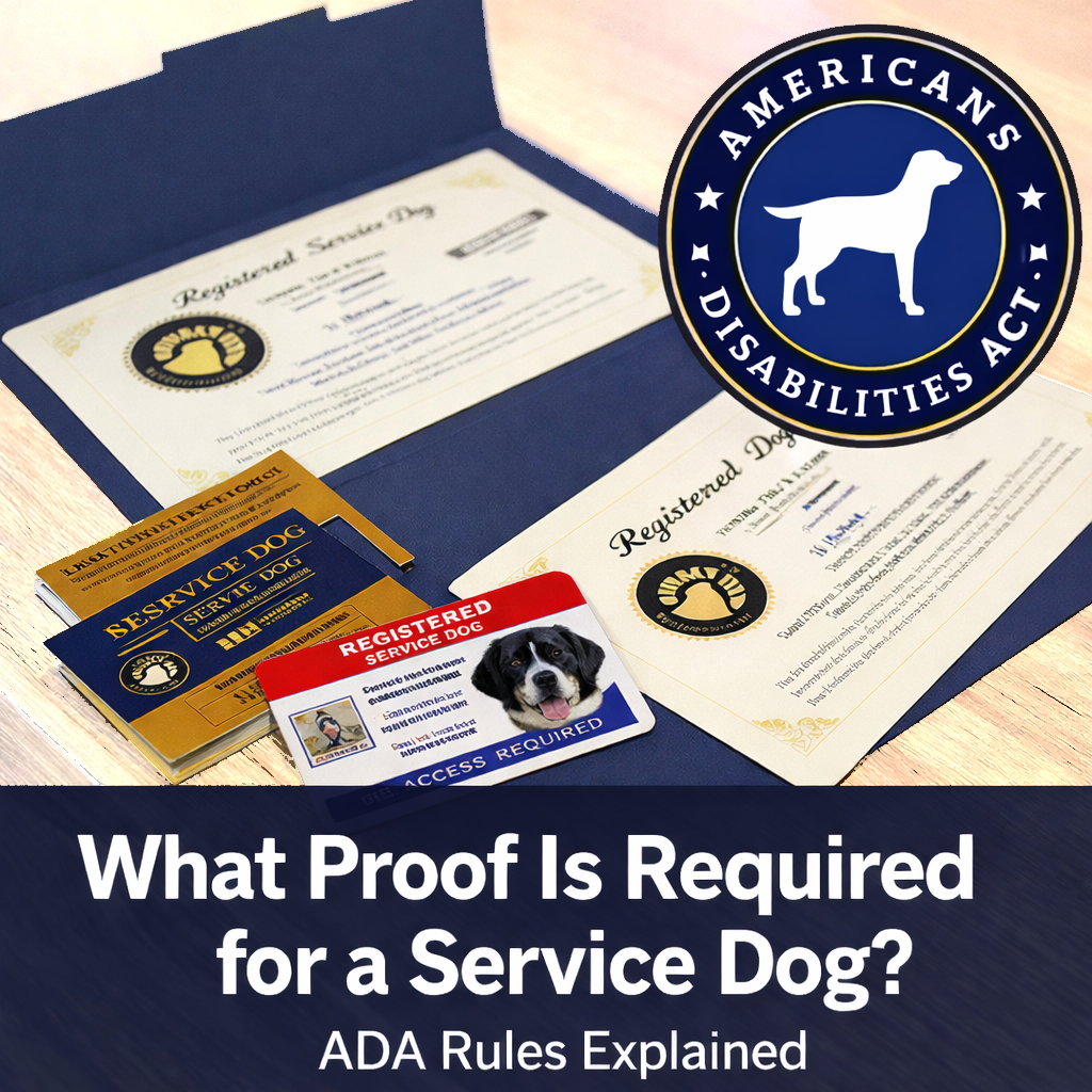 What Proof Is Required for a Service Dog? ADA Rules Explained Clearly ...