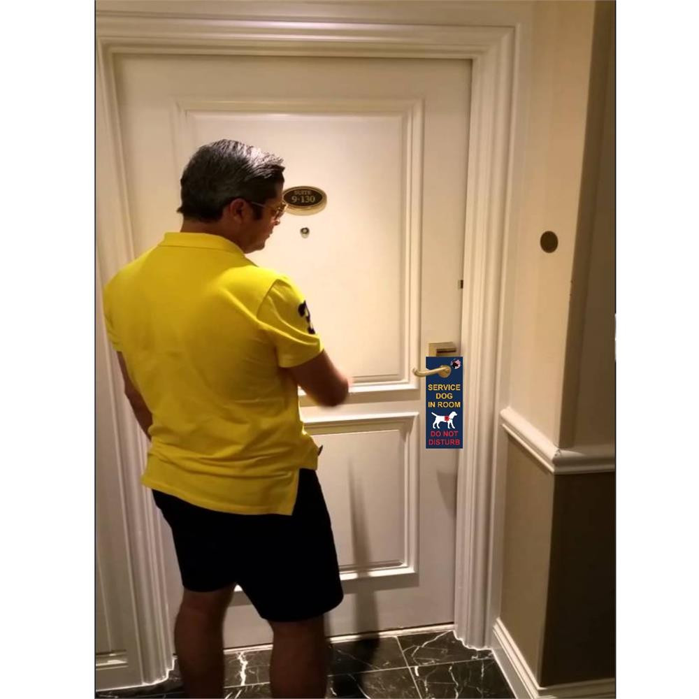 Service Dog Door Hanger – Public Access ADA Reminder for Hotels ...
