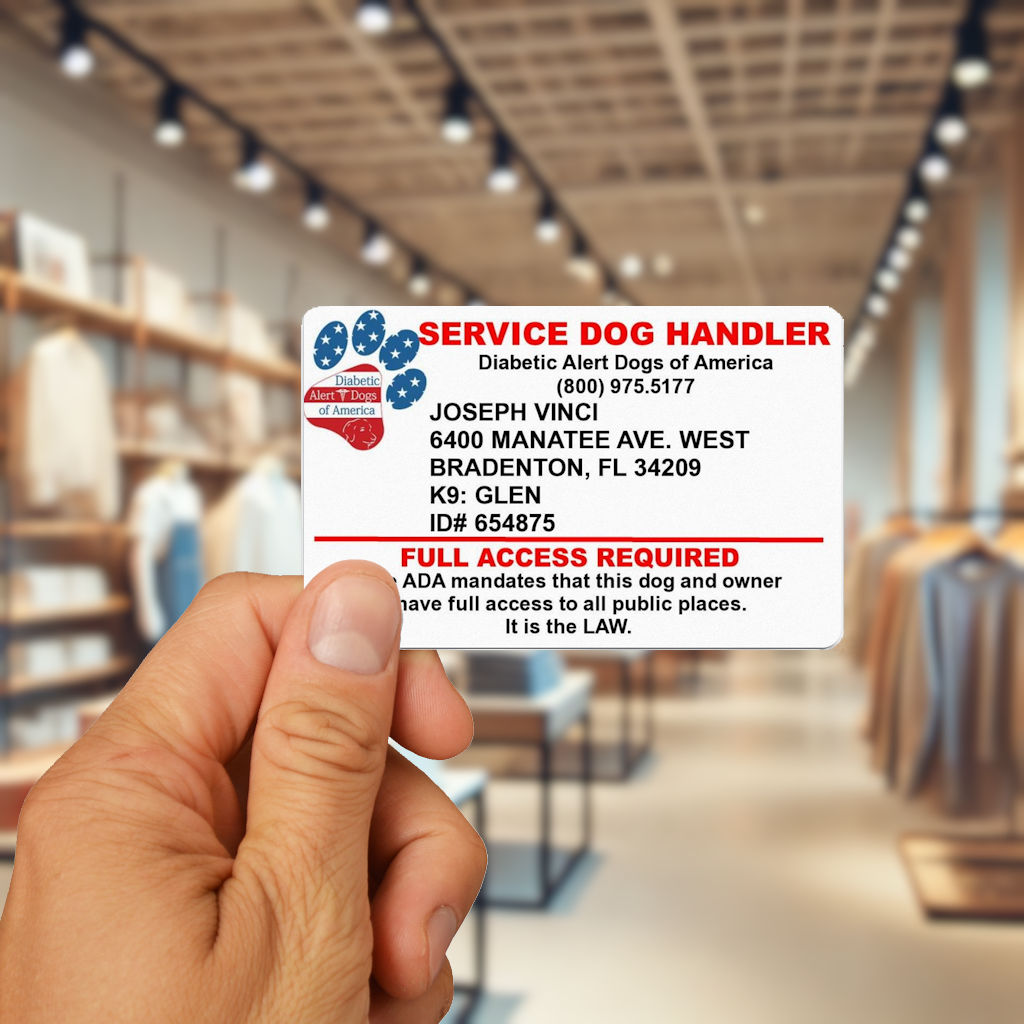 Diabetic Alert Dogs of America - Service Dog Handler - Client [Code Req]