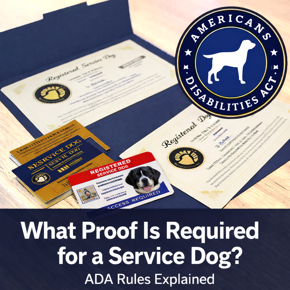 What Proof Is Required for a Service Dog? ADA Rules Explained Clearly ...