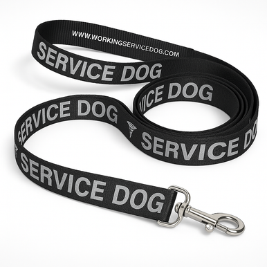 Service Dog Leash – 4 Ft. Reflective Leash with SERVICE DOG Text on ...