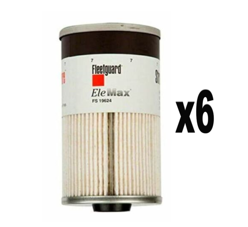 Fleetguard 7 Micron EleMax Fuel Water Separators - FS19624 (x6 each ...