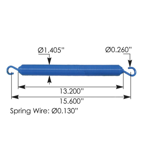 Hood Spring - Kenworth K224-86 (BLUE) - UATPARTS