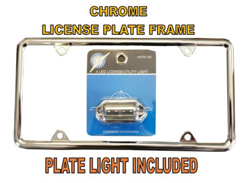 License Plate Chrome Frame & License Plate Light - UATPARTS