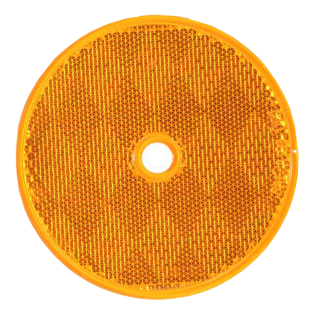 3-1/4" Round Red (Center Mount) Reflectors (8 PCS) - UATPARTS