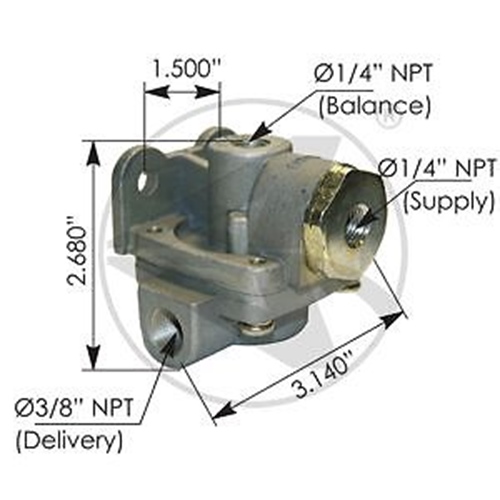 QR1C Type Quick Release Valve 289714, Double Check Valve - uatparts