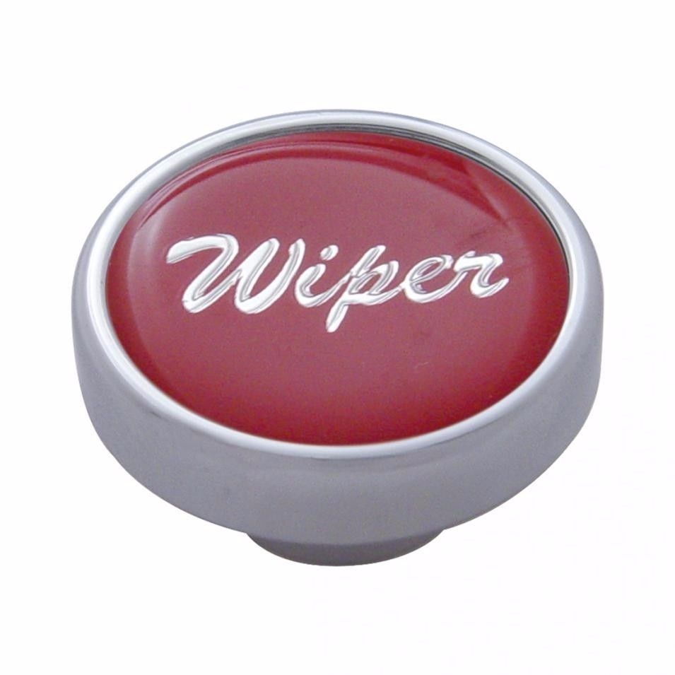 Wiper Knob Red glossy sticker chrome for Peterbilt Kenworth ...