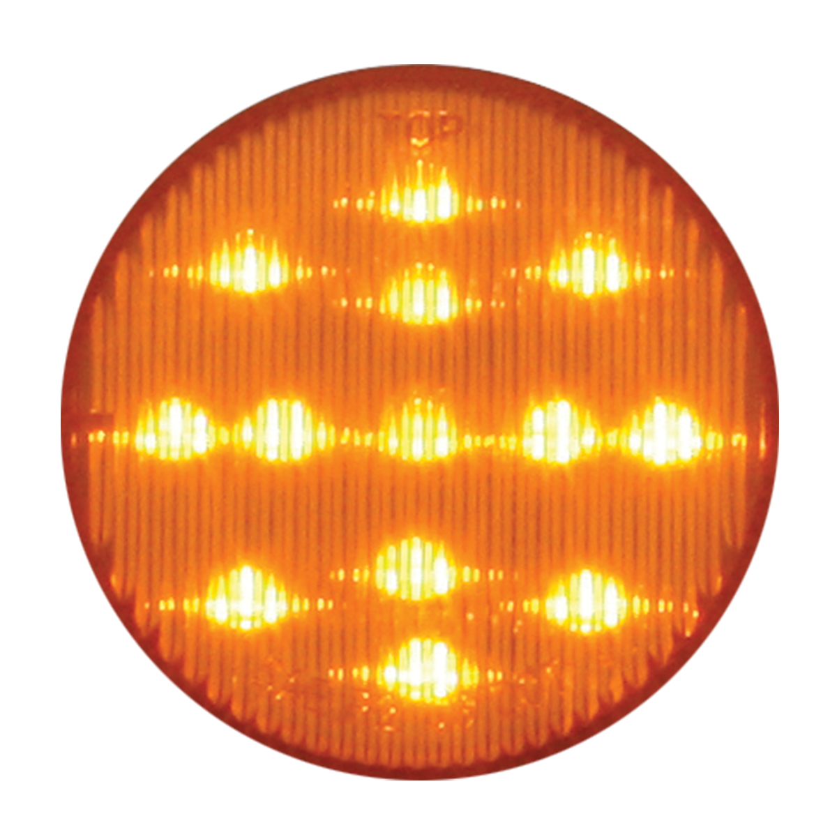 2.5" Amber Marker Lamps (13 LEDs) Amber LED with Amber Lens, Pair ...