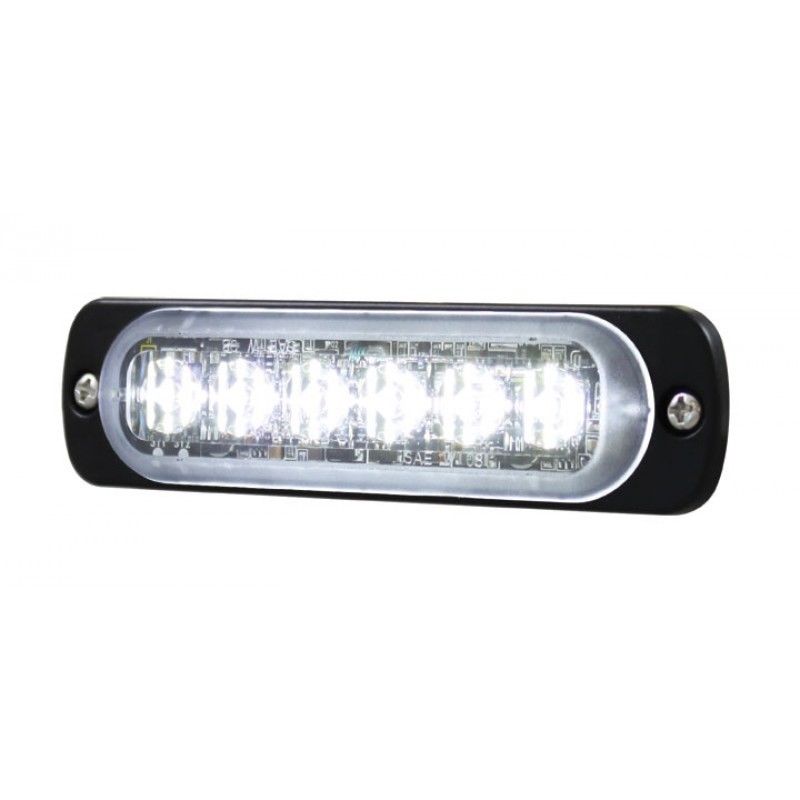 6 High Power LED Super Thin Directional Warning Light - Amber LED ...