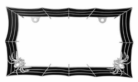 SPIDER WEB LICENSE PLATE FRAME - UATPARTS