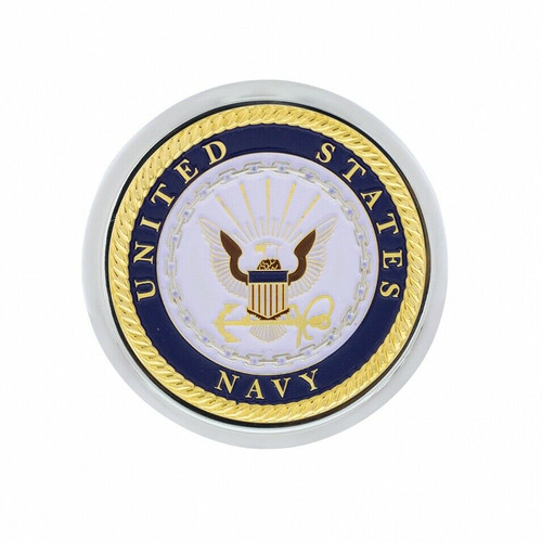 Deluxe Chrome Military Air Valve Knob - NAVY - UATPARTS