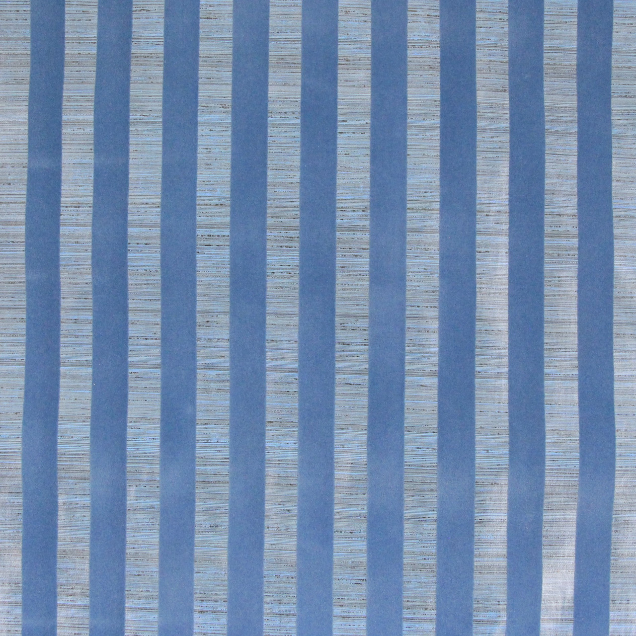 1970s Vintage Wallpaper Vinyl Blue Floral Stripe - Rosie's Vintage ...