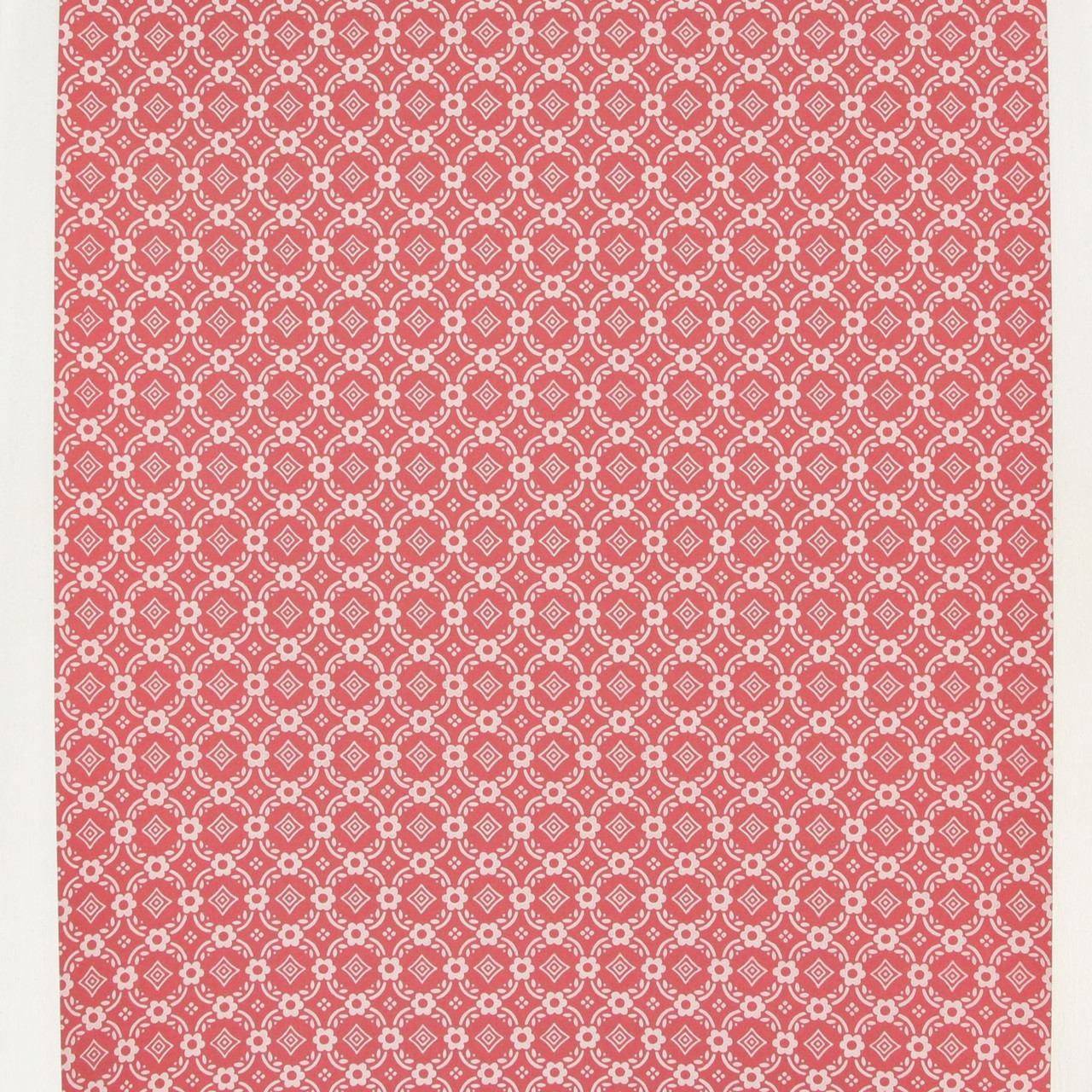 1950s Vintage Wallpaper Thomas Strahan Red Geometric - Rosie's Vintage ...