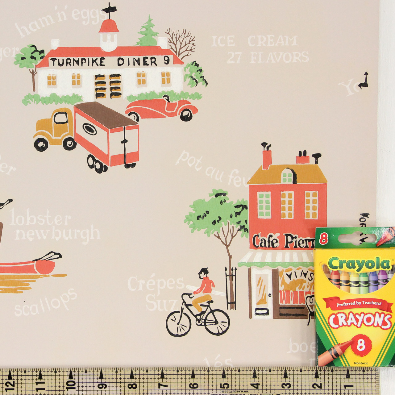 1940s Vintage Wallpaper Pub Cafe Diner - Rosie's Vintage Wallpaper