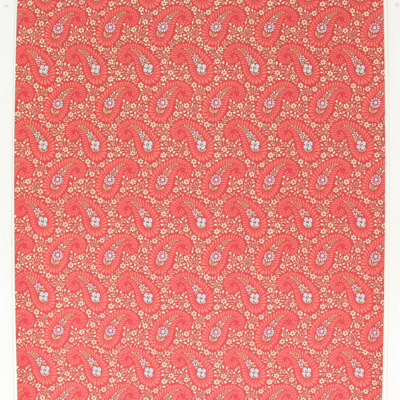 1950s Vintage Wallpaper Thomas Strahan Paisley Red - Rosie's Vintage ...