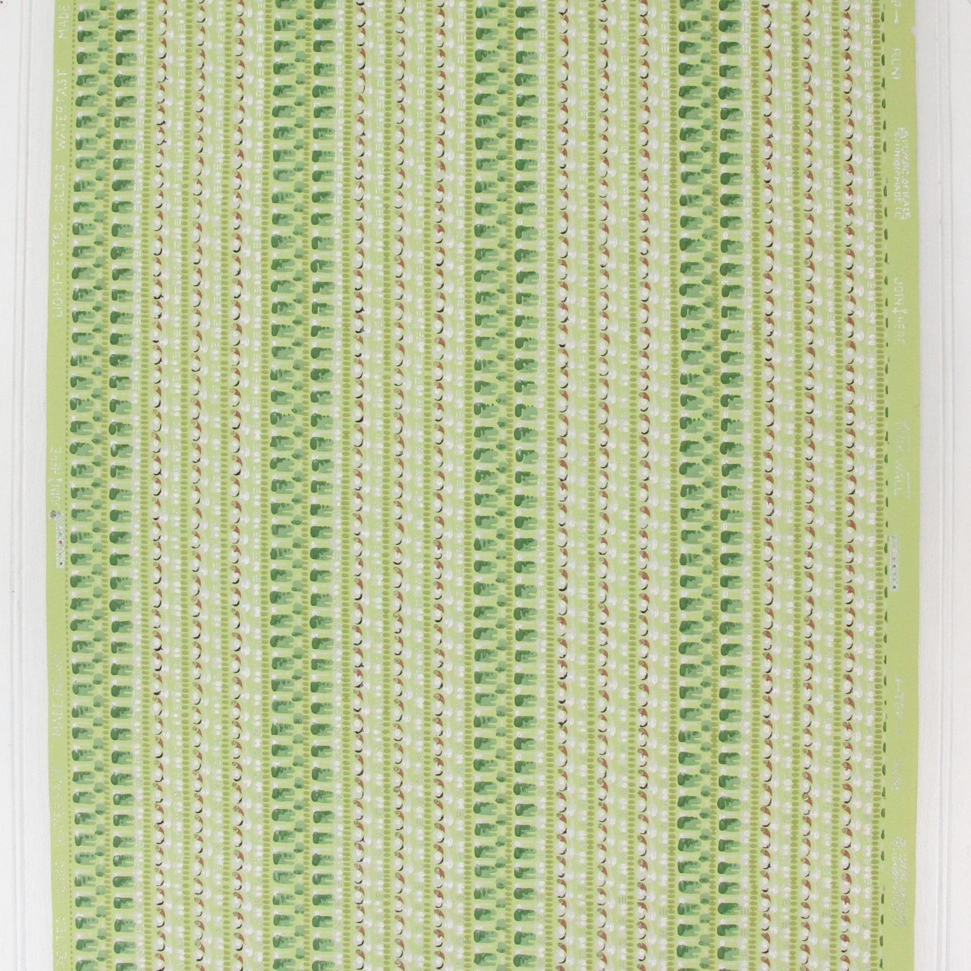 1940s Vintage Wallpaper Chartreuse Stripe - Rosie's Vintage Wallpaper