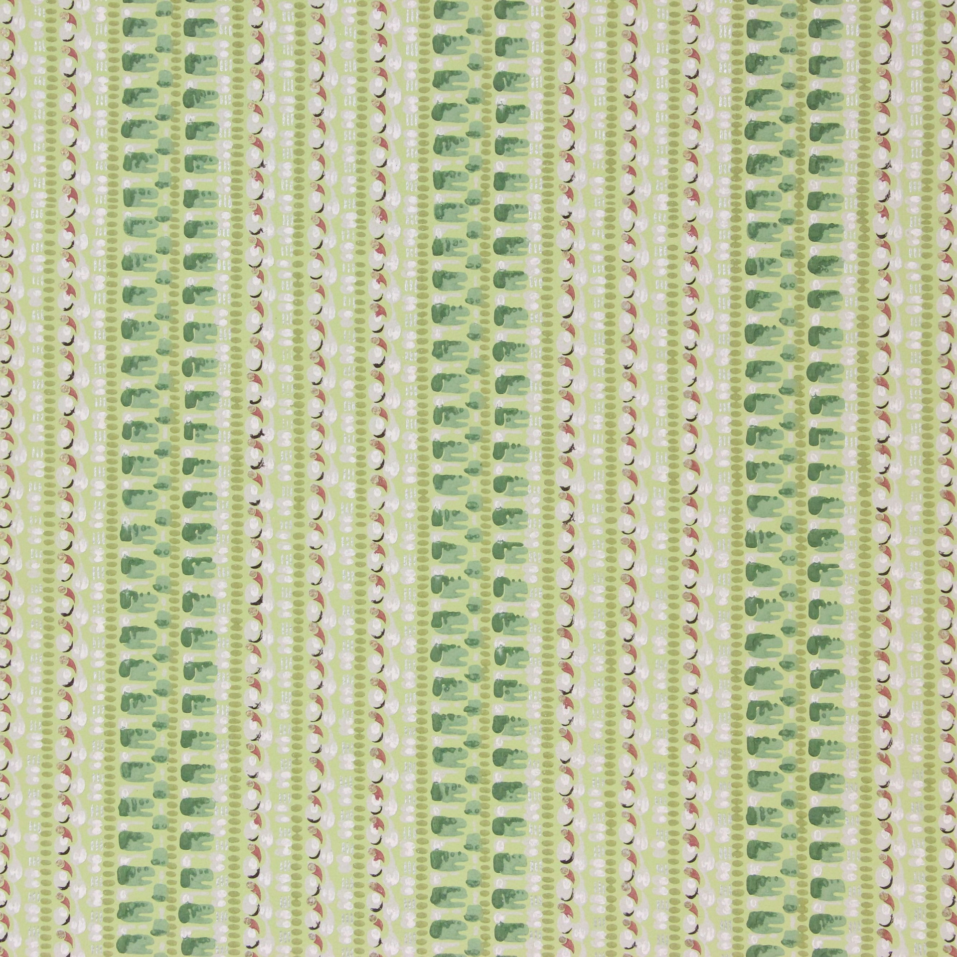 1940s Vintage Wallpaper Chartreuse Stripe - Rosie's Vintage Wallpaper
