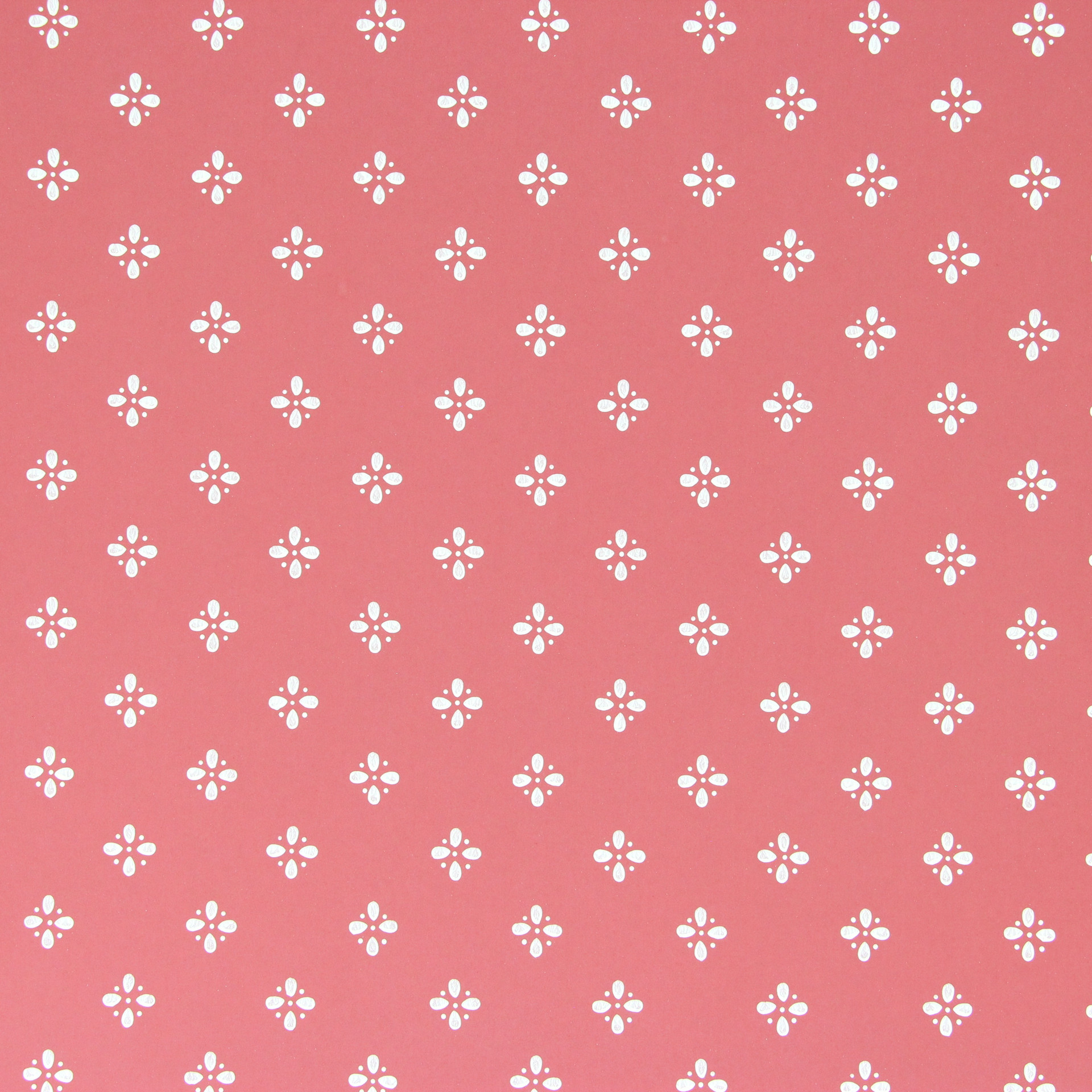 1950s Vintage Wallpaper Thomas Strahan Red Geometric - Rosie's Vintage ...