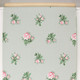 1950s Vintage Wallpaper Pink Roses on Green Nancy Warren - Rosie's ...