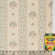 1980s Vintage Wallpaper Flower Basket Stripe - Rosie's Vintage Wallpaper