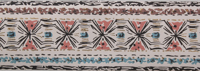 Trimz Vintage Wallpaper Border Tapa Cloth White - Rosie's Vintage Wallpaper