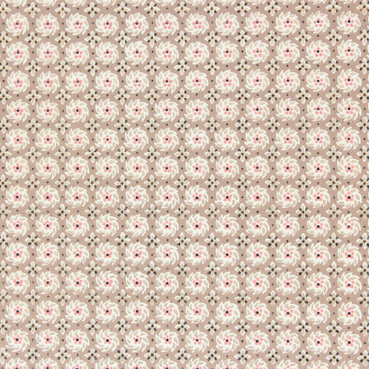 1950s Vintage Wallpaper Pink Gold Geometric on Brown - Rosie's Vintage ...