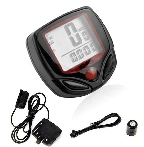Bike Bicycle Odometer Speedometer 15 Function Waterproof Speed - Hello ...
