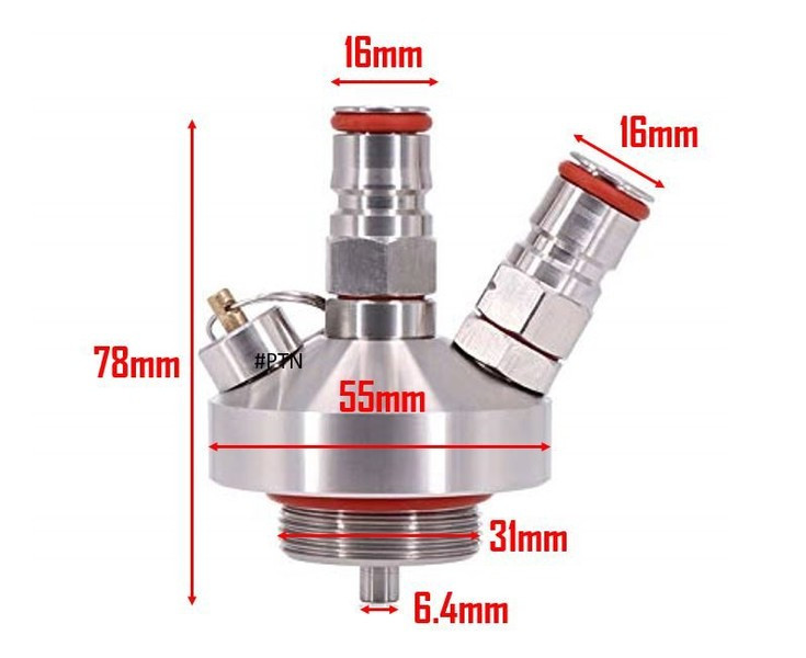 Mini Keg Beer Dispenser Beer Growler Spear Tap Dispenser Adapter Gas ...