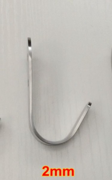 Large 304 Stainless Steel U Shape Wall Hook 2.0mm Thickness Heavy Duty ...