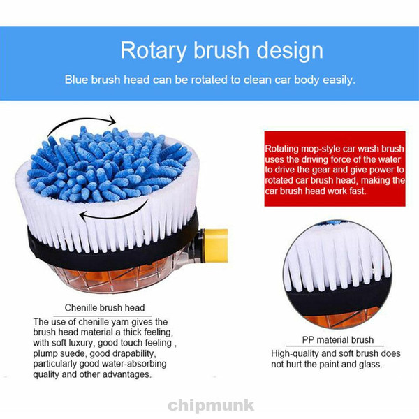 Automatic Rotate Cleaning Brush Tools Car Wash Brush Rotating Brush ...