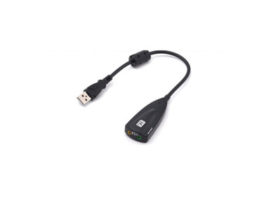 USB Sound Card Mic Headphone Adapter Cable for PC Laptop Plug and Play ...
