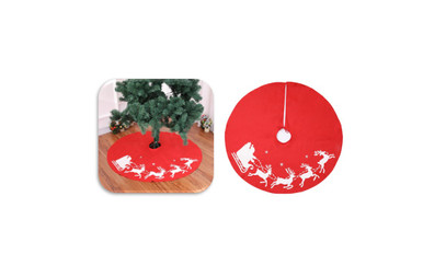 100cm Christmas Tree Mat Xmas Tree Skirt Tree Floor Protector Carpet ...
