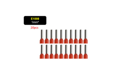 20pc E1008 1mm2 Ferrule Crimp Terminal Electrical Wire Connector ...