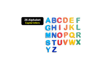 26pcs Capital letters Magnetic Letters Foam Alphabet ABC Fridge Magnets ...