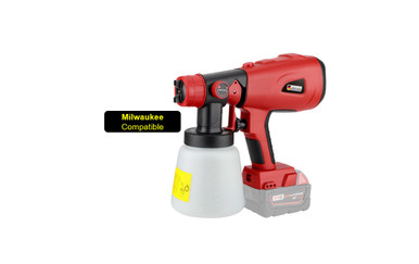 800ml Cordless Paint Sprayer Compatible Milwaukee 18V Spray Gun Airless ...