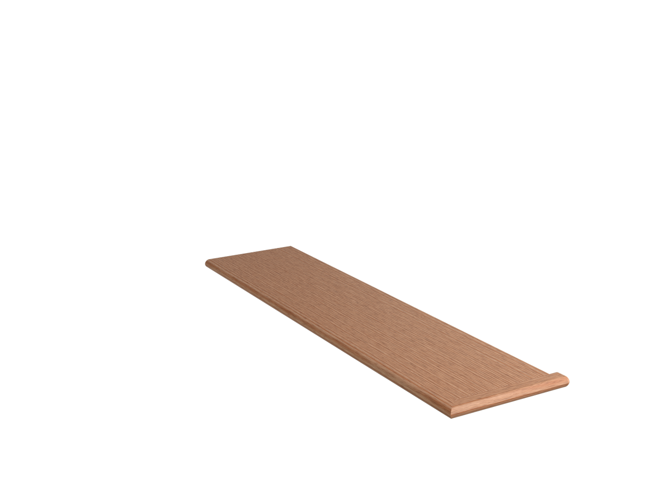 R1145 White Oak Miter Return Right Hand Tread 45"