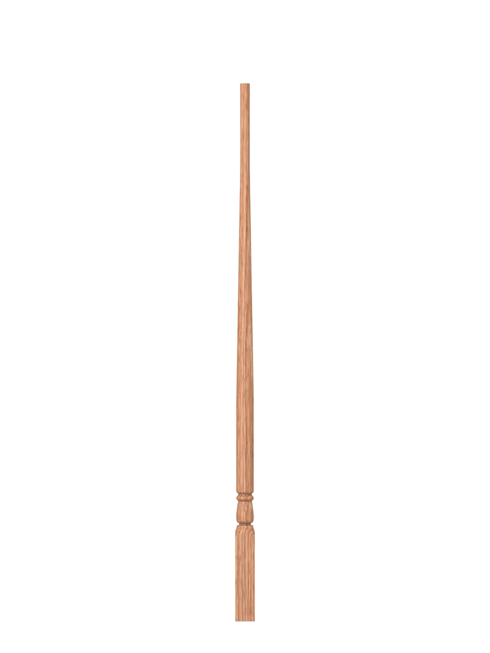 LJ-5015 Unfinished Red Oak Colonial Taper Top Wood Baluster 34"