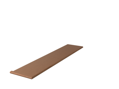 807011 White Oak Miter Return One End Reversible Tread 54"