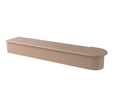 S-8010 Unfinished Maple Single Bullnose Starting Step 48"