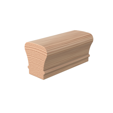 S-6010 Unfinished Hemlock Non Plowed Handrail 10'