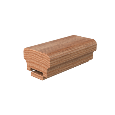 AN684PS0/0F Unfinished White Oak Plowed 1 1/4 in. Solid Cap Handrail 12 ...