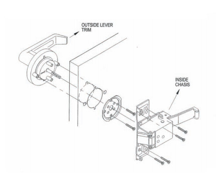 Marks USA Lever / Rose Trim M195S - M195F-26D M195N-26D for Marks M9900 ...