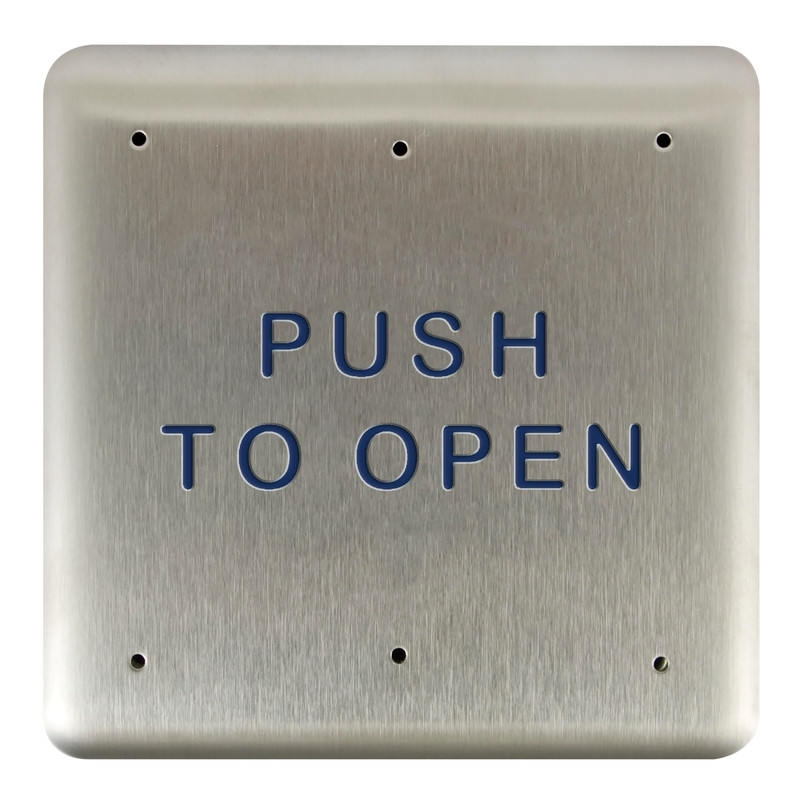 Bea 10PBS 4.75" Push To Open Square Push Plate