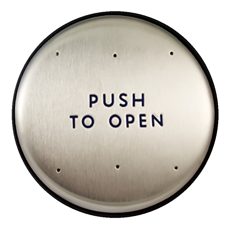 Bea 10PBR 6" Push To Open Round Push Plate