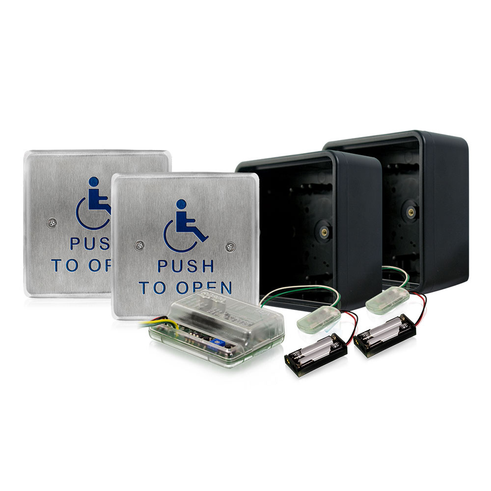 Bea 10PBS45 4.5" Push To Open Square Push Plate