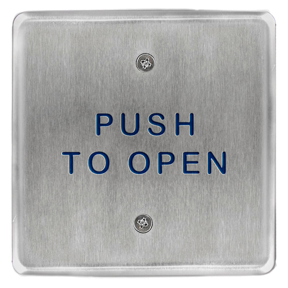 Bea 10PBS45 4.5" Push To Open Square Push Plate