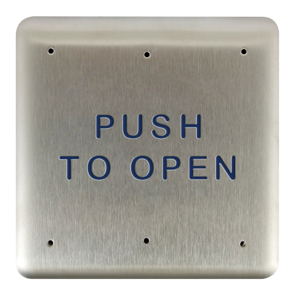 Bea 10PBS 4.75" Push To Open Square Push Plate