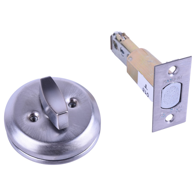 Sargent 489 26D Exit Deadbolt Turn x Blank Plate 2-3/4" Backset Satin ...