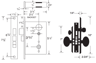 Marks Metro Mortise Lockset 91A Series