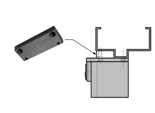 PHI MB811 689 Mullion Bottom Fitting for Standard 2 In. by 2 In ...